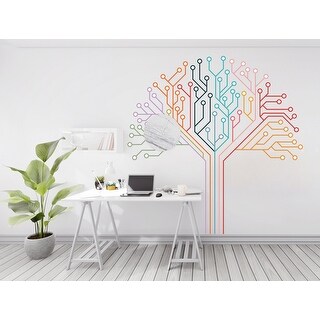 Circuit Board Wall Decal, Technology Vinyl Wall Art Decals - Bed Bath ...