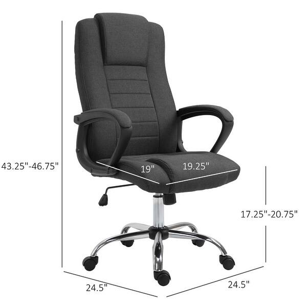Vinsetto High Back 360-deg Swivel Executive Computer Office Chair with ...