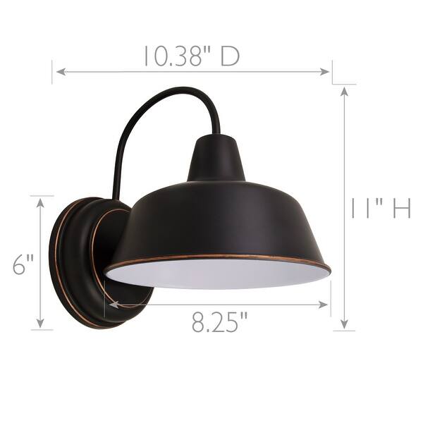 Mason Barn Light Indoor/ Outdoor Wall Mount Modern Industrial Farmhouse ...