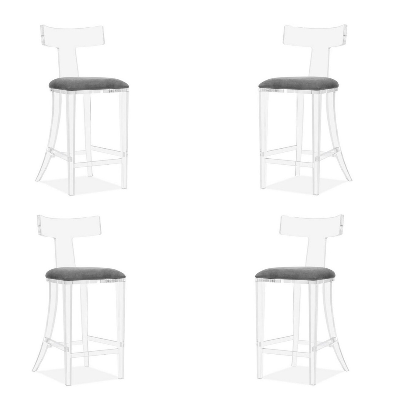 Clear Set of 4 Counter and Bar Stools - Bed Bath & Beyond