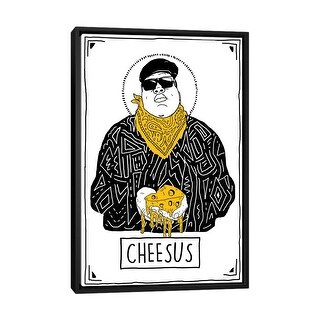iCanvas "Cheesus" by Nick Cocozza Framed - Bed Bath & Beyond - 37083815