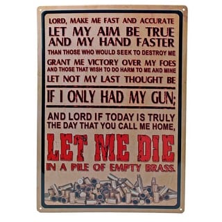 Lord Make Me Fast and Accurate Tin Sign - Bed Bath & Beyond - 16055703