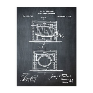 Beer Cooler 1875 Chalk Illustrations Alcohol Vintage Art Print/Poster ...