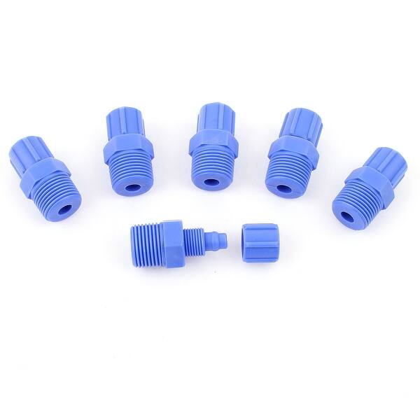 6pcs 3/8BSP Male Thread Pneumatic Quick Coupler Pipe Connector for 8mm ...