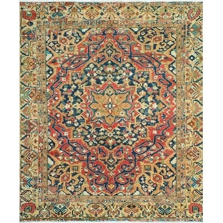 Fine Vintage Bakhtiari Monty Rust/Eggplant Rug - 9'10" x 12'7" - Bed ...