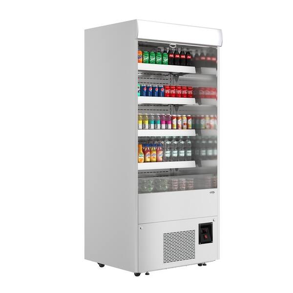 35.5 in. Open-Air Merchandiser Grab and Go Refrigerator, 18 cu. ft. in ...