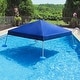 Sunjoy Floating Pool Canopy 10’ × 10’ Pop Up Gazebo Steel and Aluminum ...
