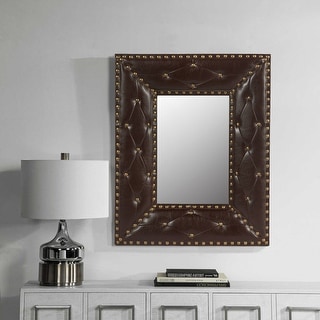 Rectangle PU Covered MDF Framed Decorative Wall Hanging Mirror - 21 ...