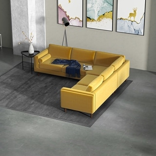 Mustard corner sofa store