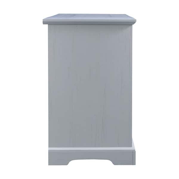 Highboy Console TV Stand for up to 65-inch TV with Glass Doors and ...