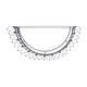 Decorative Metal Curtain or Canopy Crown - 29.0"L x 13.8"W x 7.9"H ...