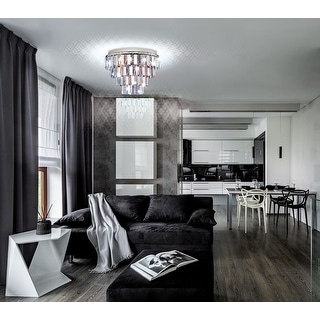 Erseka 20" 4-Tier Chandelier with Clear Crystals - Bed Bath & Beyond ...