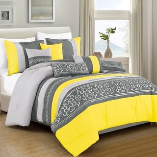 Ayla Luxury 7 Piece Comforter set - Bed Bath & Beyond - 37906629
