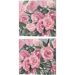 Annie Warren 'Watercolor Roses' Canvas Art (Set of 2) - Bed Bath ...