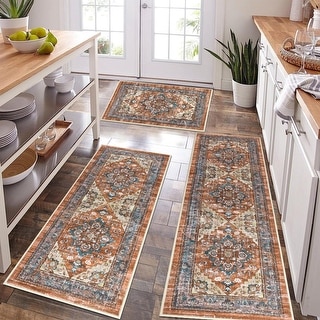 Farmhouse Kitchen Rugs Sets 3 Piece with Runner - 20"x32"+20"x48"+20 ...