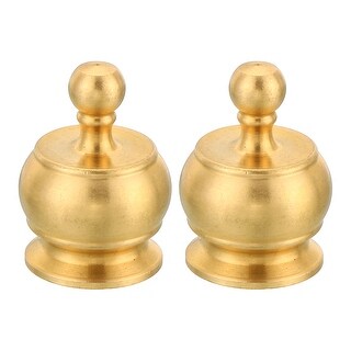 2pcs M10 Thread Lamp Finial Cap Knob Brass Lamp Shade Harp Top Screw ...
