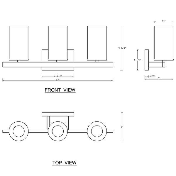 3-Light Vanity Light with Clear Glass Shades - Bed Bath & Beyond - 32653856