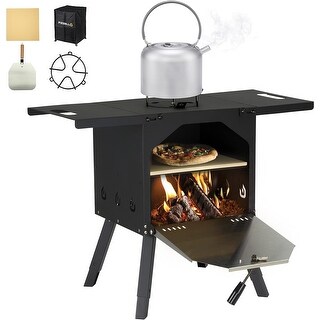 Outdoor Portable Wood Fired Pizza Oven Camping Stove - Bed Bath ...