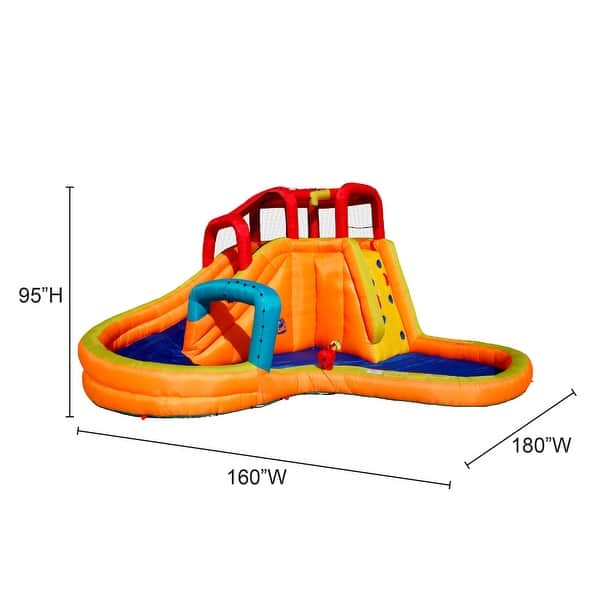 Banzai Kids Inflatable Lazy River Adventure Water Park and Battle Bop ...