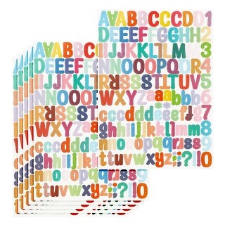 1 Inch Alphabet Stickers, Waterproof Vinyl Numbers Letter Stickers Bulk ...