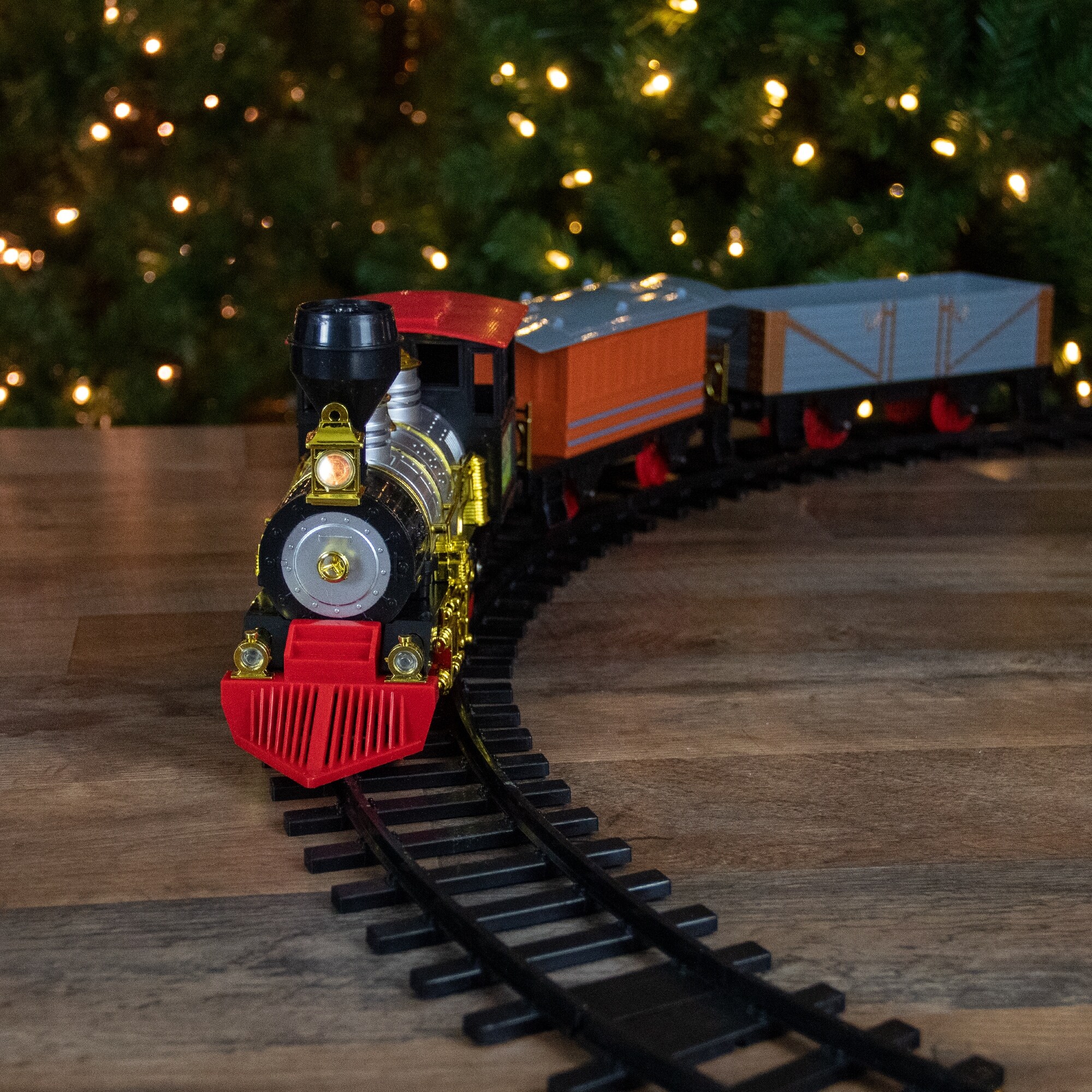 Red train set store