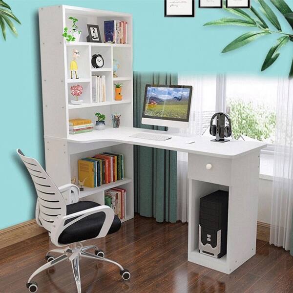 Computer Desk Desktop Desk Bookcase Combination Simpleness Student ...