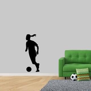 Soccer Girl Wall Decal - Bed Bath & Beyond - 32369662