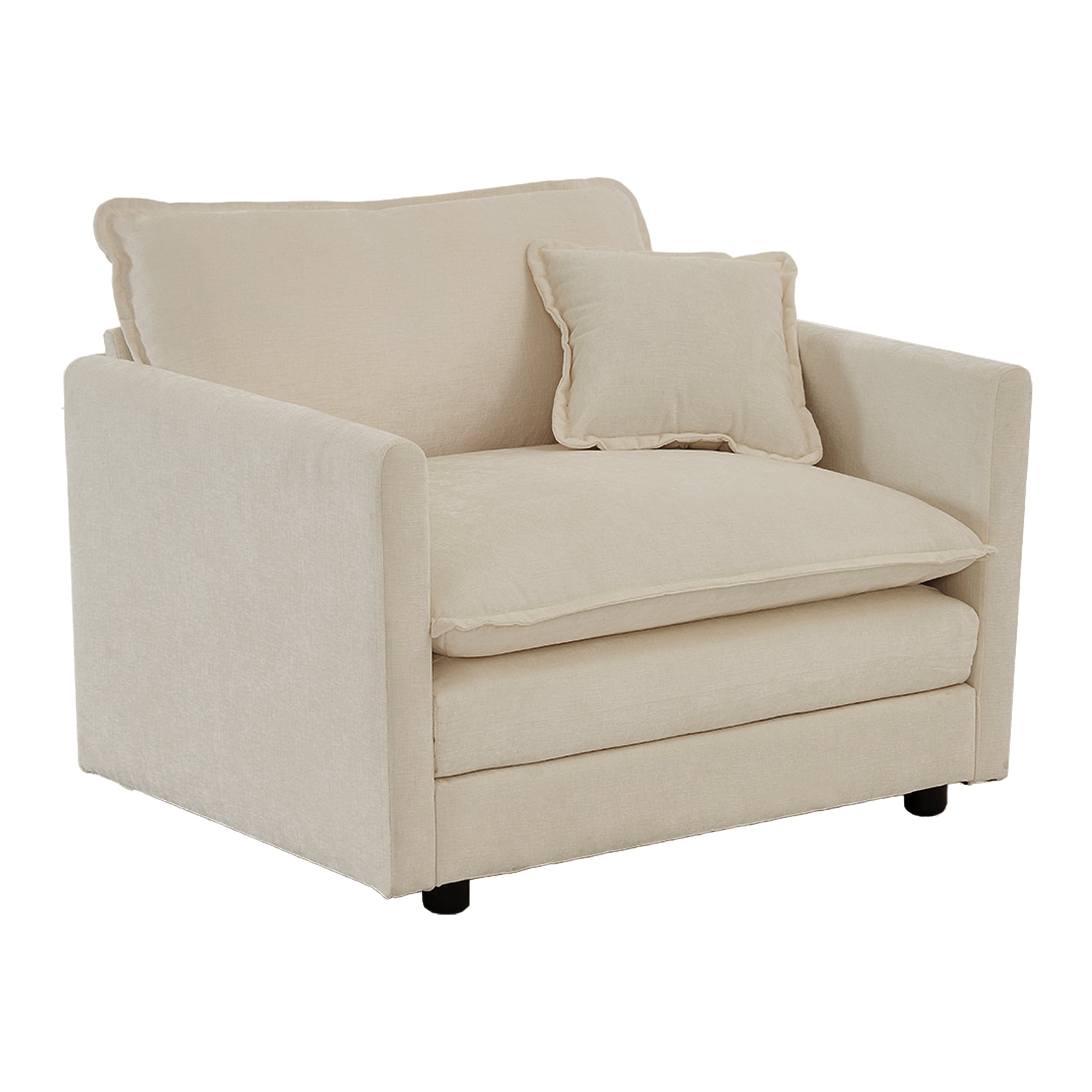 Modern Chenille Oversized Armchair Accent Chair Single Sofa Lounge ...