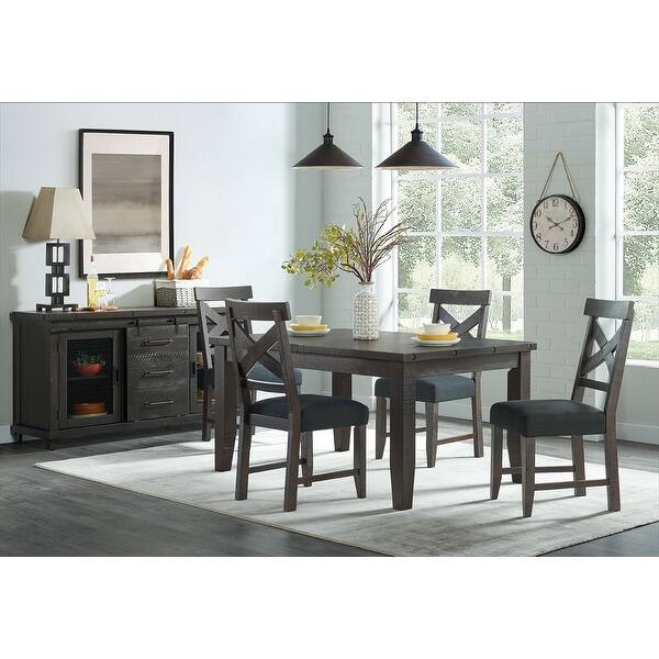 Vilo Home Industrial Charms Black Dining Set - Bed Bath & Beyond - 38455691