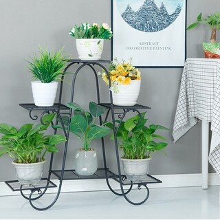 Garden Plant Holder with 7 Tier Shelves Flower Stand - Bed Bath ...