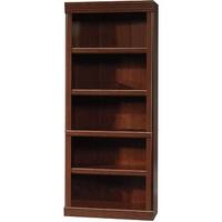 71-inch High 5-Shelf Wooden Bookcase in Cherry Finish - 29.8 x 13 x 71. ...