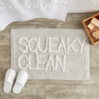 Non-Slip Bath Mat, Squeaky Clean Bathroom Rug (Nude, 32 x 20 Inches ...