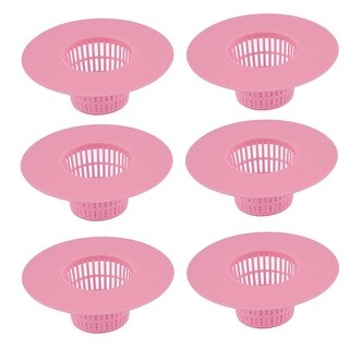 Home Bathroom Plastic Wash Face Basin Water Sink Drainer Strainer Pink ...
