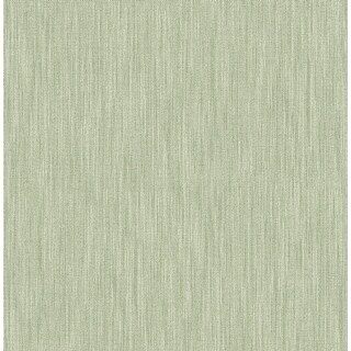 Fabric Textures Jessica Chiniile Sage Faux Linen Wallpaper - Bed Bath ...