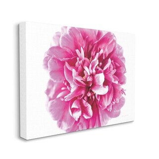 Stupell Pink Pop Flower Petals Pink Curves Photograph Canvas Wall Art ...