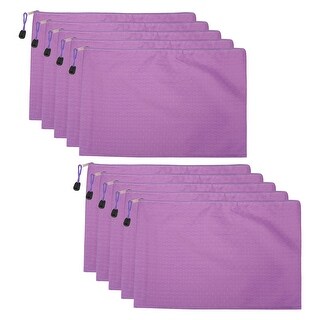 10pcs Waterproof Zipper File Bags, A4 Document Holders for Office - Bed ...