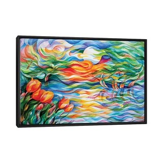 iCanvas "Sunset And Tulips" by Gerardo Segismundo Framed - Bed Bath ...