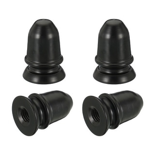 1" Tall Iron Lamp Finials Cap Knob 4Pcs Round Head Screw Tapped 1/4-27 ...