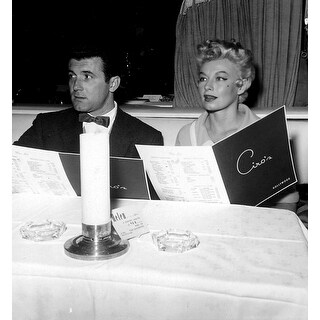 Lili St Cyr and a man at a restaurant Photo Print - Bed Bath & Beyond ...
