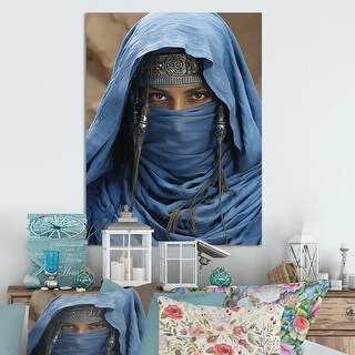 Designart "African Tribal Mask Tuareg" African Tribal Metal Wall Decor ...