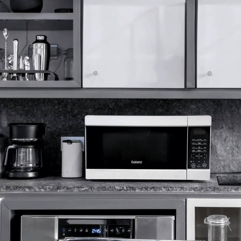 Galanz 1.1 cu ft 1000W Countertop Microwave Oven with One Touch Express ...