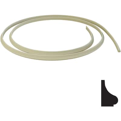 WM167 - 1 1/8"H x 11/16"D x 144"L Base Cap Flexible Moulding - 1 1/8"H ...