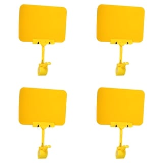 Adjustable Plastic Sign Clip A5 Board Merchandise Rotatable Clip 4Pack ...
