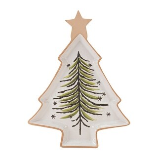 Ceramic Christmas Tree Tray (Set of 4) - Bed Bath & Beyond - 40833959