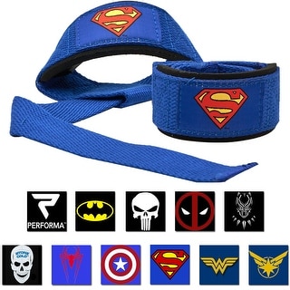 Performa Premium Padded Weight Lifting Straps - Choose Batman or ...