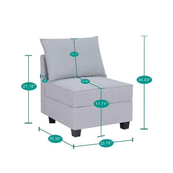 Modern DIY Convertible Modular Sectional Ultimate Sofa Collection ...