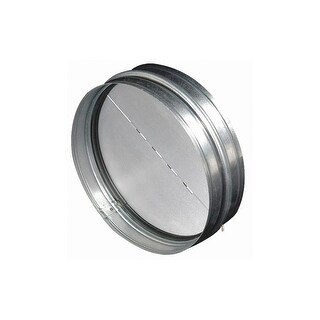 Air King BDD10 10" Spring Loaded Round Metal Back Draft Damper with ...
