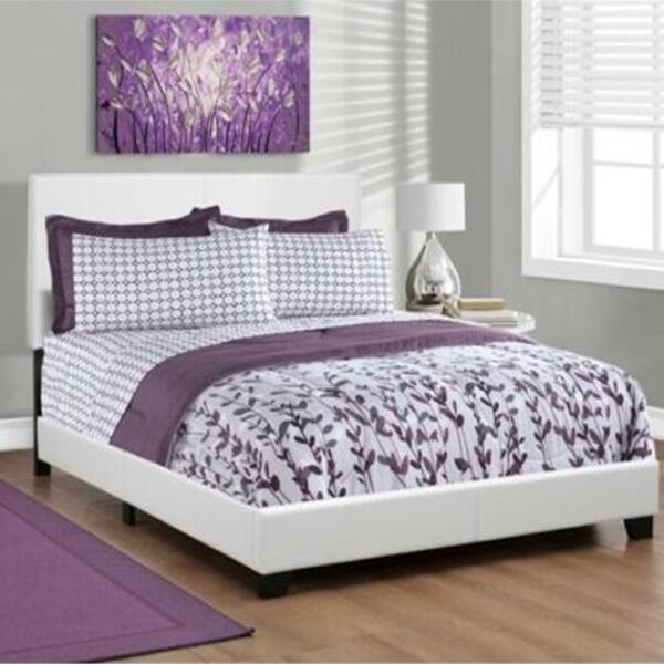 Queen Size Platform Bedroom Frame Upholstered White - Bed Bath & Beyond ...