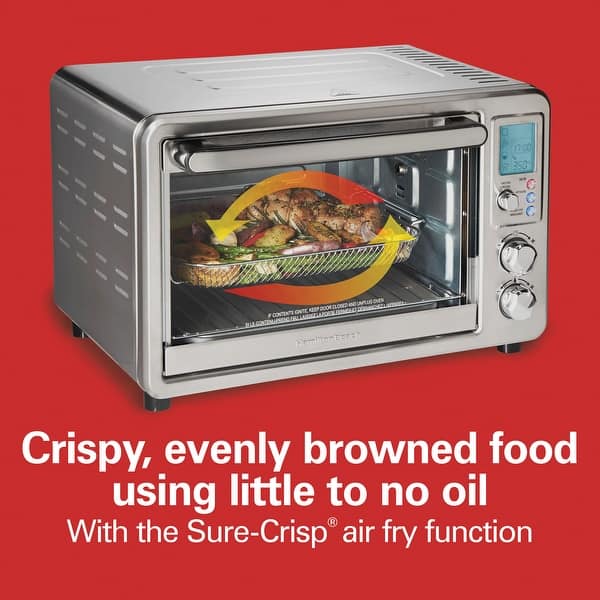 Hamilton Beach Sure-Crisp Digital Air Fryer Toaster Oven with ...