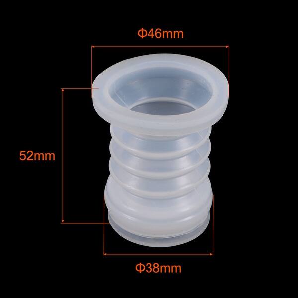 Washing Machine Drain Pipe Seal Silicone Sealing Plug Ring 52mm Clear ...